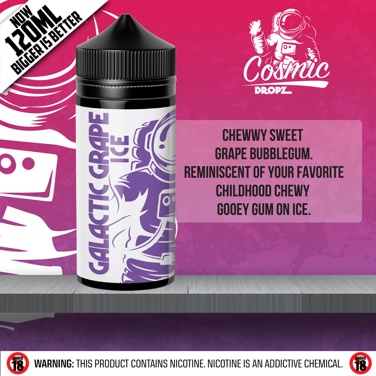 Cosmic Dropz Galactic Grape Ice – Capital Vapes Randburg